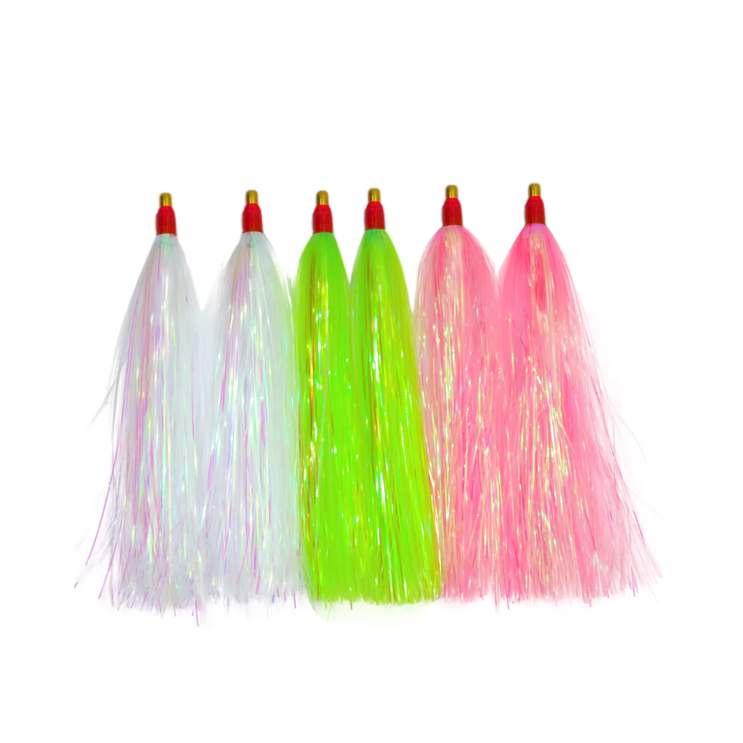 BUCKTAIL MYLAR FLASH TEASERS 110MM - 6 packs – SLOW JIGS AUSTRALIA
