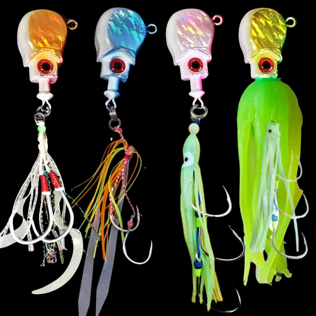 Octo Jig heads. Lumo, 150g 250g- 4/8 packs – SLOW JIGS AUSTRALIA